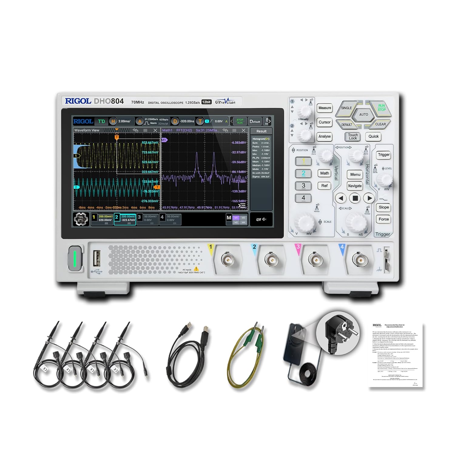 rigol dho804 digital oscilloscopes